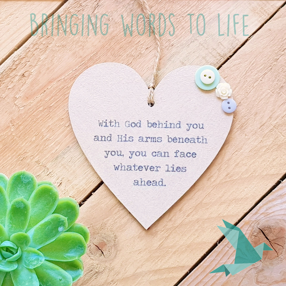 With God Behind You And His Arms Beneath You, You Can Face Whatever Li ...